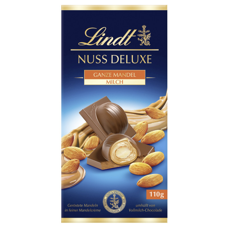 Lindt Nut Deluxe Tfl Mil.-Man. 110g - Lindt | Wholesale German Food Corner